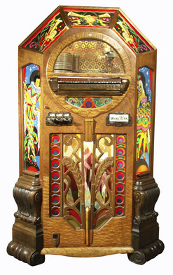 Jukebox; Wurlitzer, Model 0950, Victory, Universal Cabinet, Restored.