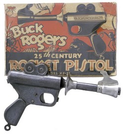 Toy Gun; Daisy, Buck Rogers Rocket Pistol, XZ-31, Original Box.