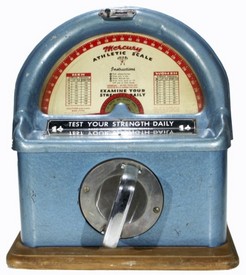 Arcade; Mercury Athletic Scale, Strength Tester, 1-Cent.