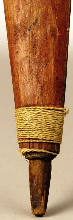 Bow; Modoc, Carved, Painted Maltese Crosses, 53 inch.