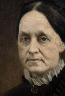 American School; Oil on Canvas Painting, Portrait of Sarah Rathbone ...