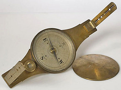 Compass; Foster (James Jr), Surveyor's, Brass, Silvered Dial, Case, 14 ...