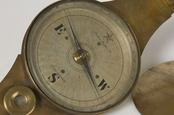 Compass; Foster (James Jr), Surveyor's, Brass, Silvered Dial, Case, 14 ...