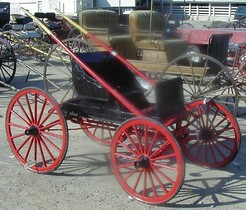 Buggy; Runabout, Poles, Restored.
