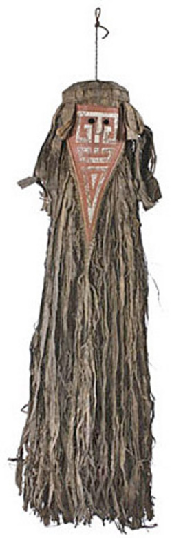 Mask; Amazonian, Wayana-Aparai, Tamoco Grass, 55 inch.