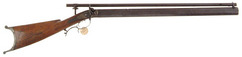 Rifle; Lewis (Nelson), Percussion, Target, Malcolm Scope, 50 Caliber.