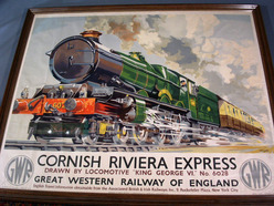 Advertising-Railroads; Great Western Railway, Print, Cornish Riviera ...