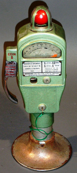 Mechanical Device; Parking Meter, Martin Red Ball.