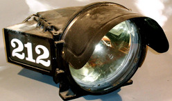 Railroad; Locomotive Headlamp, National Co, Steam, 28 inch.