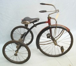 Tricycle; Colson, Streamlined, Tube Frame.