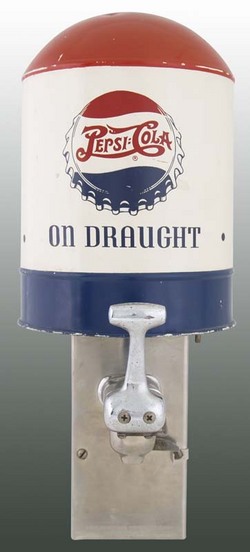 Pepsi-Cola; Fountain Dispenser, Pepsi On Draught, Bottle Cap.