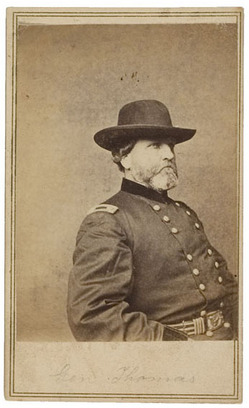 Carte de Visite Photograph; Civil War, General George Thomas, Portrait.