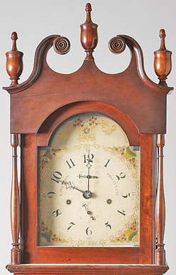 Tall Case Clock; Ohio/Kentucky, Warner (Elijah), Luman Watson Movement, Cherry & Poplar, Broken ...