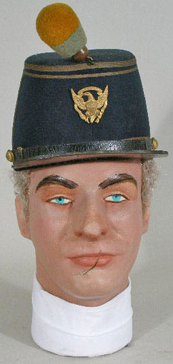 Head Gear; Shako, Civil War Era, Union, Ohio Militia Buttons, Wool ...