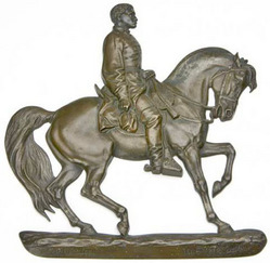 Bronze Sculpture; Ward (John Quincy Adams), signed, General George ...
