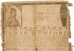 Broadside; Political, Funeral Elegy for Captain James Mugford, 1776.