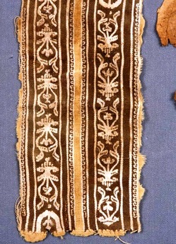 Fabric; Coptic, Linen & Wool Tunic Fragments, Framed.