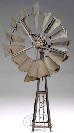 Farm Model; Windmill, Stover Mfg, Samson, Salesman Sample, 35 inch.