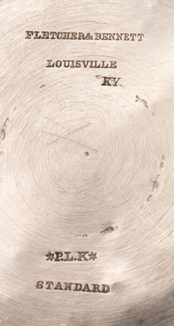 Julep Cup; Coin Silver, Fletcher & Bennett, Applied Beaded Lip.