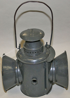 Lantern; Railroad, Adlake, Semaphore, 2 Lenses, Reflectors.