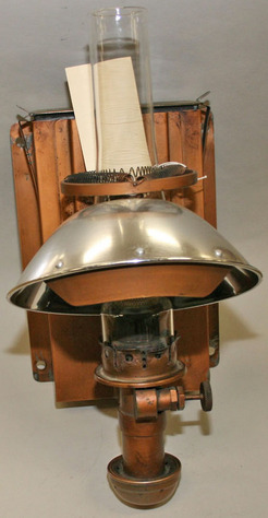 Lantern; Railroad, Dayton Mfg?, Wall Mount, Postal Car Lamp.