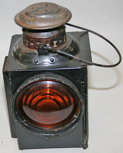 Lantern; Railroad, Wabash RR, Dressel, Semaphore, Square Body.