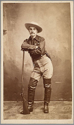 Carte de Visite Photograph; Sharpshooter Frank Butler.