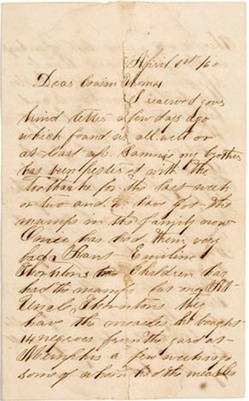 Slavery; Letter, Purchase of Memphis Slaves, 1860.
