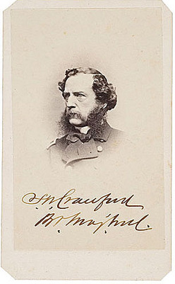 Signed Photograph; Civil War, General Samuel Crawford, CDV.