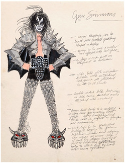 LeGaspi, Larry; Ink & Gouache on Paper Painting, signed, KISS 1976 ...