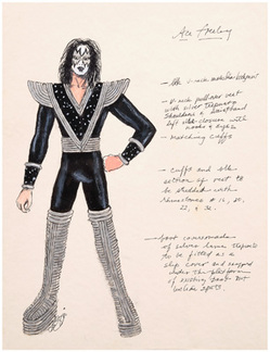 LeGaspi, Larry; Ink & Gouache on Paper Painting, signed, KISS 1976 ...