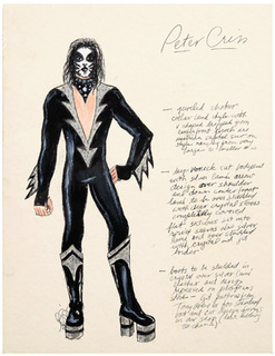 LeGaspi, Larry; Ink & Gouache on Paper Painting, signed, KISS 1976 ...