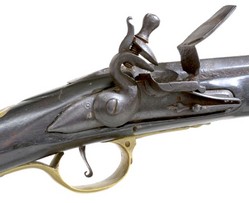 Musket; Flintlock, US Light Infantry, Revolutionary War Era, 65 Caliber.