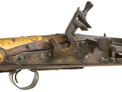 Rifle; Snaphance Lock, Bone Inlay, Turkey, 57 Caliber.