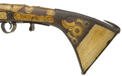 Rifle; Snaphance Lock, Bone Inlay, Turkey, 57 Caliber.