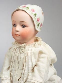 Bisque Doll; Gebruder Heubach, Character Baby #7875 (Baby Stuart), Blue ...