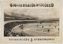 Baseball; Lithograph, 1894 Temple Cup, Baltimore Orioles & New York Giants.
