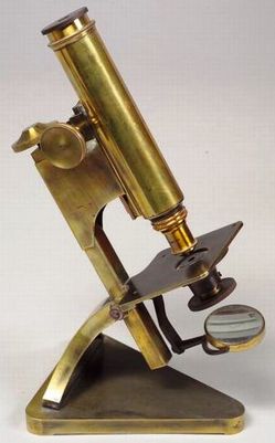 Microscope; Beck (R&J), Star Compound, Brass, Triangular Foot.