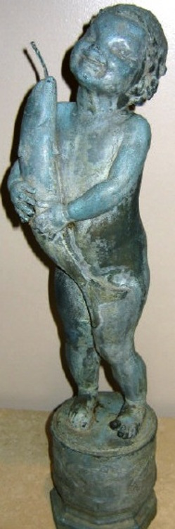 Bronze Sculpture; Parsons (Edith Barretto), signed, Boy With Fish ...