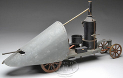 Model; Winans Steam Gun, Mobile Tank, Steam Driven, Civil War Era, 28 inch.