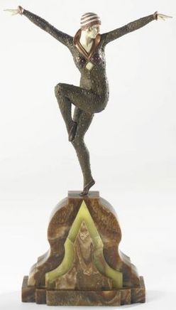 Bronze & Ivory Sculpture; Chiparus (Dimitri), Art Deco, Dancing Figure ...