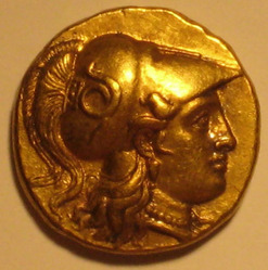 Coin; Stater, Gold, Athena & Nike, Greece.