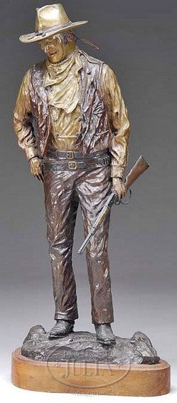 Bronze Sculpture; Manuel (David), signed 1981, John Wayne - American ...