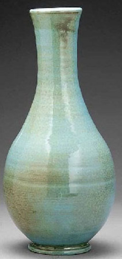 Lamp Base; Shearwater Pottery, Anderson (Peter), Thrown Pottery, Blue ...