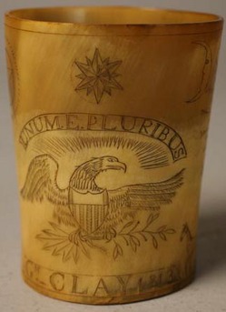 Horn Ware; Tansel (manner of), Cup, War of 1812 Presentation, General ...