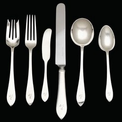 Flatware; Sterling Silver, Tiffany, Faneuil Pattern, 104 Pieces.