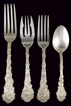 Flatware; Sterling Silver, Gorham, Versailles Pattern.