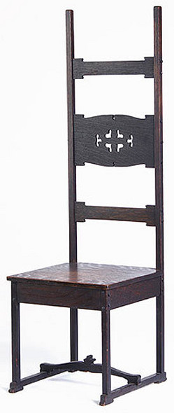 Furniture: Chair-Side; Arts & Crafts, Rohlfs (Charles), Tall Back ...