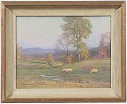 Fleming, Alexander M; Oil on Canvas Board Painting, signed, Autumn ...