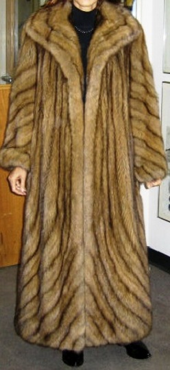 Fur; Coat, Sorbara (Jerry), Canadian Sable, Full-Length, Wing Collar ...